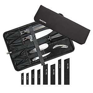 Chef Sac Chef Knife Folder Case Bag with 8-Pack Knife Guards Included