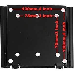 VideoSecu LCD LED Monitor TV Wall Mount for 19" 20" 22" 23" 24" 26" 27" 30" 31" Flat Panel Screen Maximum Loading 66lbs VESA 75/100 - Ultra Thin Mount Bracket 1EA