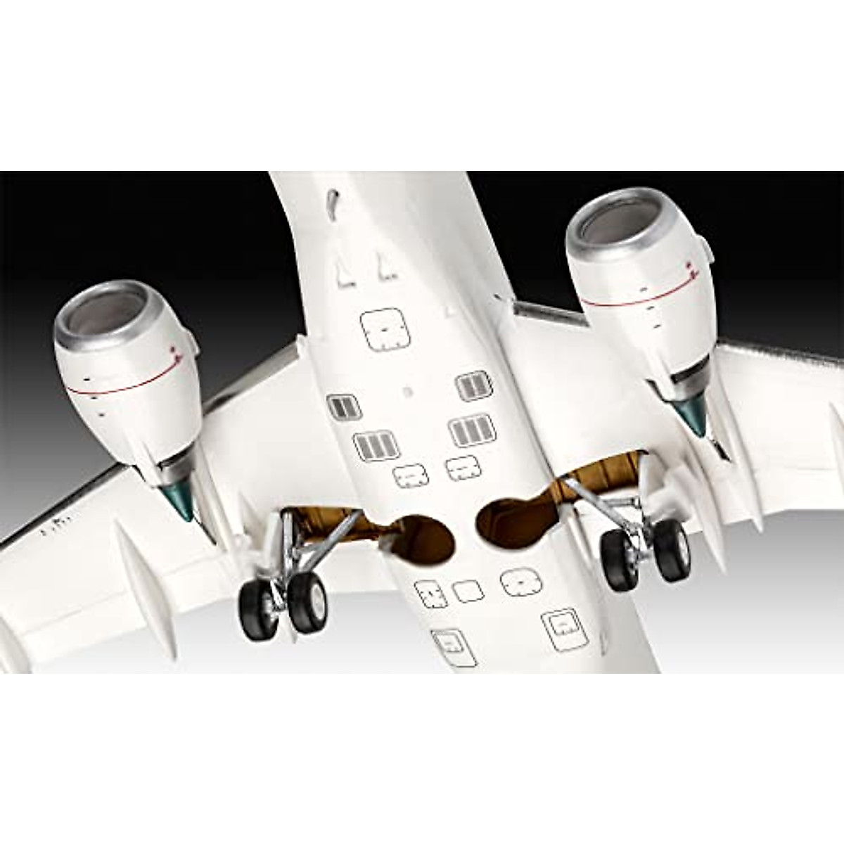 Revell 03883 1:144 Embraer 190 Lufthansa New Livery Plastic Model Kit, Multicolour (Revell 03883 3883)