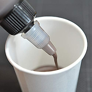 FEOOWV 24Pcs 2oz/60ml Plastic Squeeze Dispensing Bottles with Black Twist Cap, Multi Purpose Bottle for Crafts, Art, Glue, Liquid，Kitchen,Household