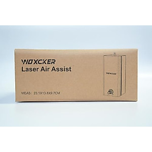 Woxcker Air Assist 30L/min Adjustable Air Assist Pump Kit for Cutting and Engravers, Removes Smoke and Dust/Reduces Surface Temperature/Protects Module, Suitable for Most Engravers