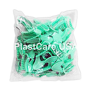 Disposable Dental Bite Registration Trays (Short Posterior), Green Impression Trays (Box of 50)