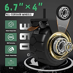 Whitsunday Folding Collapsible Wagon, Heavy Duty Beach Wagon Cart, Extra Large Utility Camping Park Wagon Cart with Aluminum Table Plate and All Terrain Wheel