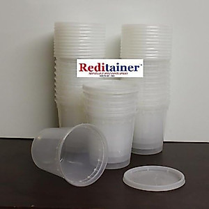Reditainer 24 oz. Deli Food Containers w/Lids - Pack of 30 - Food Storage