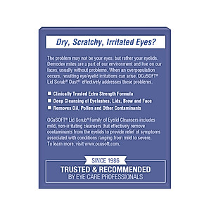 OCUSOFT LID SCRUB OUST CLEANSER PADS - 30/CTN