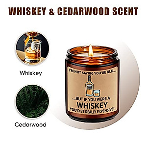 GSPY Scented Candles - Funny Birthday Gifts for Men, Old Man, Women - 30th, 40th, 50th, 60th, 70th, 80th, 90th Birthday Gifts for Him, Best Friend, Dad, Husband, Brother, Uncle - Mens Bday Gift Ideas