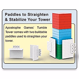 Apostrophe Games Tumble Tower Building Block Set