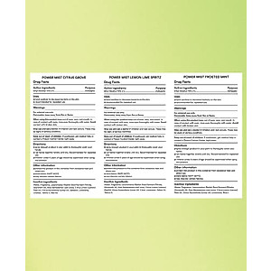 Touchland Power Mist Hydrating Hand Sanitizer FRESH 3-PACK | Mint, Citrus, Lemon Lime | 500-Sprays each, 1 FL OZ (Set of 3)