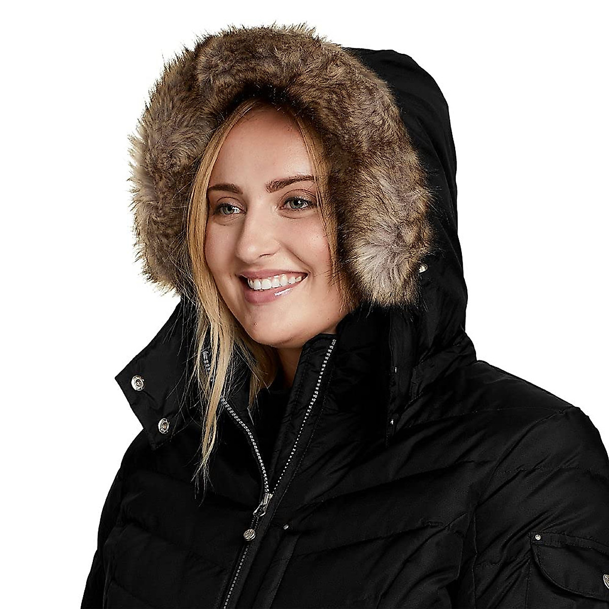 Eddie Bauer Women’s Sun Valley Down Parka (Coat), Black, Medium.
