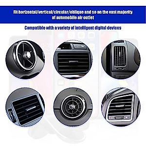 QUICTO Car Magnetic Phone Holder, 360°Adjustable Navigation Holder, Universal Car Air Outlet Phone Holder, Compatible with All Smartphones (Black)