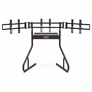Extreme Sim Racing Triple Screen Tv Stand Add-on Upgrade With Back Tray - Fits almost all Sim Racing Rigs in the Market - Suitable for TV sizes up to 3 x 37"
