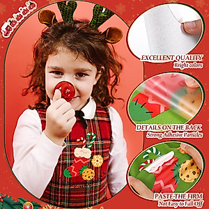 Yeaqee 54 Sheets Christmas Iron on Decals Xmas Patches Appliques Santa Claus Heat Transfer Stickers for T Shirts Iron on Transfers Decal for Jackets Clothes Backpacks Decorations DIY Crafts Party