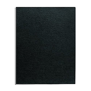 Fellowes Binding Linen Presentation Covers, Letter, Black, 200 Pack (5217001), Black Linen