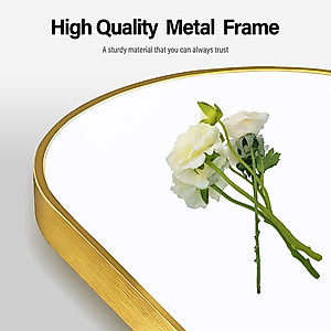 DESBING Arched Full Length Mirror, 64”x21” Floor Length Mirror with Metal Frame, Gold Full Body Mirror for Bedroom Living Room, Free Standing or Wall Mounted or Leaning Against Wall Body Mirror