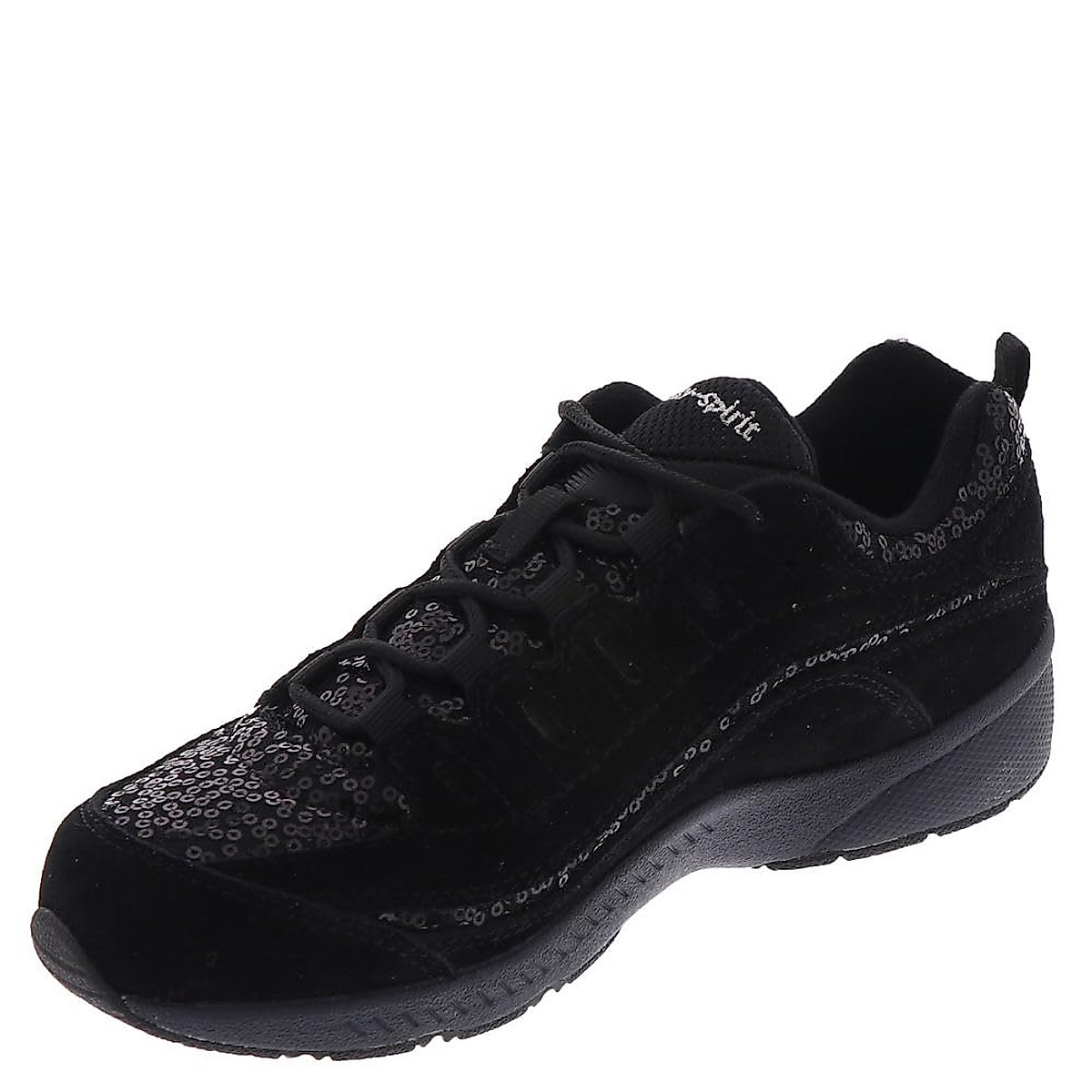 Easy Spirit Women's Romy30 Sneaker, Black Sequins 004, 8