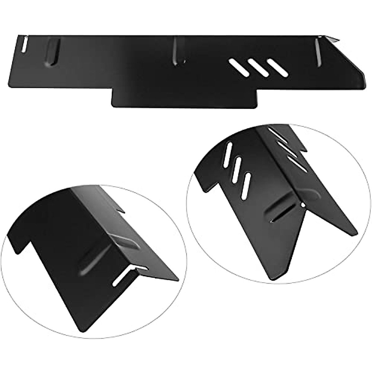 BBQration 15" Widen Heat Plate Replacement for Uniflame GBC1059WB, Dyna-glo DGF510SBP DGF510SSP, Backyard BY13-101-001-13 GBC1460W, Heat Shield Tent Flame Tamer Burner Cover