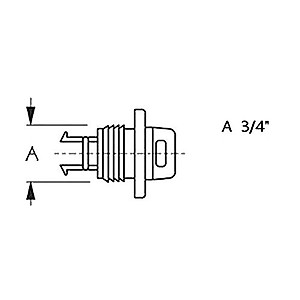 H2o Kayaks Quality Kayak/Boat Drain Plug Pack of Two use with 3/4 inch hole PLEASE SEE IMAGE for SIZE