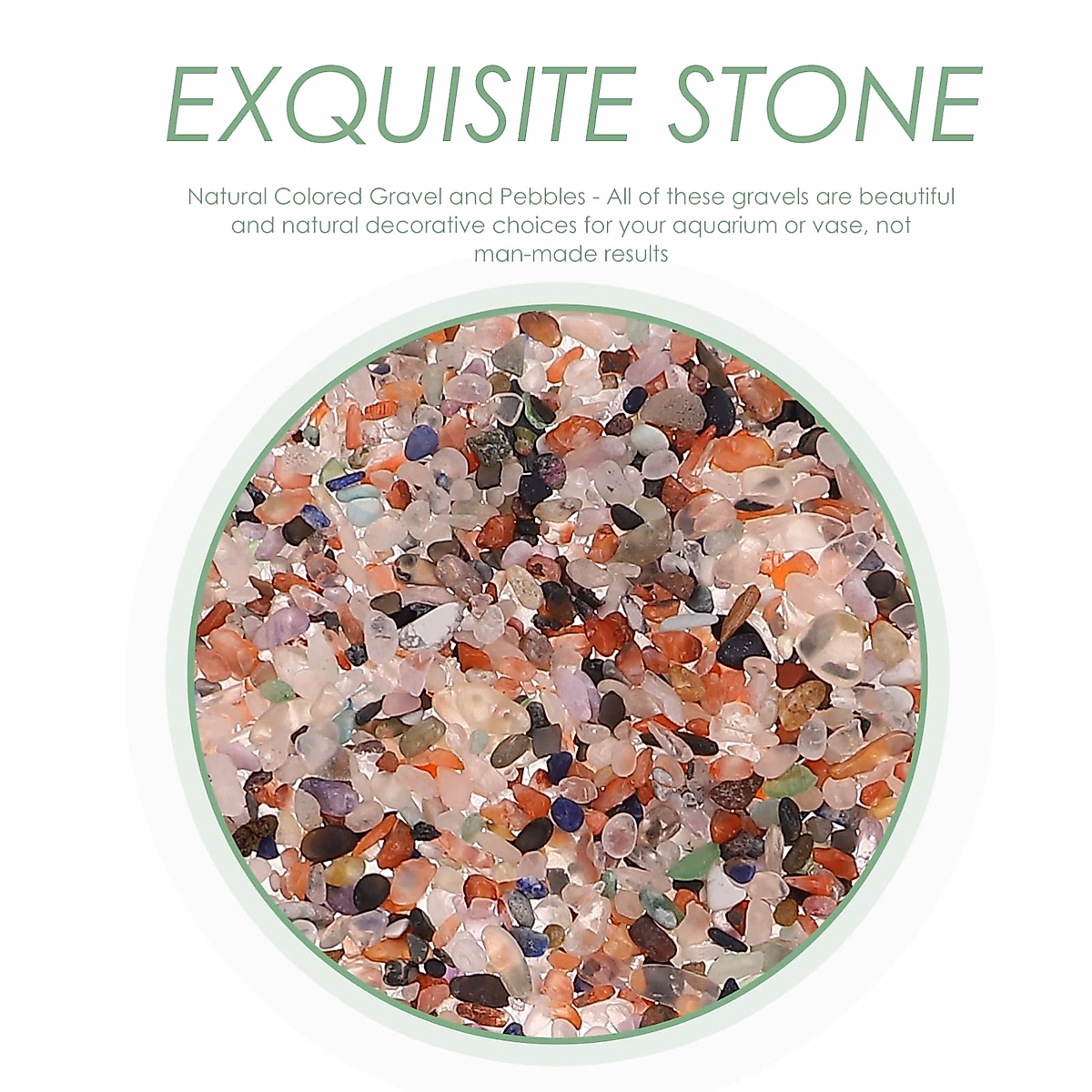 DOITOOL Crystal Gravel Aquarium Stone Gravel for Fish Tank Fish Tank Gravel Aquarium Gravel Aquarium Rocks Fish Tank Accessories Fish Tank Stones Fish Tank Rocks Glow in The Dark Rocks