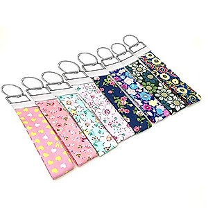 Qovydx 40PCS Key Fob Hardware Set, 39PCS 1 Inch Keychain Hardware with 1PCS Key Fob Pliers for Wristlet Keychain, Key Lanyard and Key Chain Making Hardware Supplies