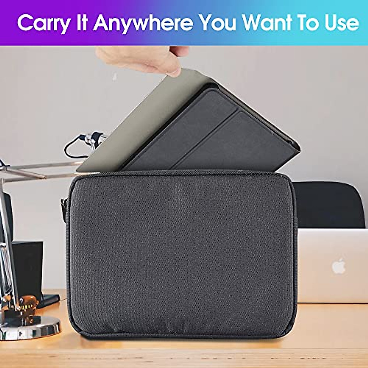 FunYaung Keyboard Case Compatible for Amazon Fire HD 8/8 Plus(10th, 2020 Release & 12th, 2022 Release), with Wireless Bluetooth Keyboard and Carrying Bag