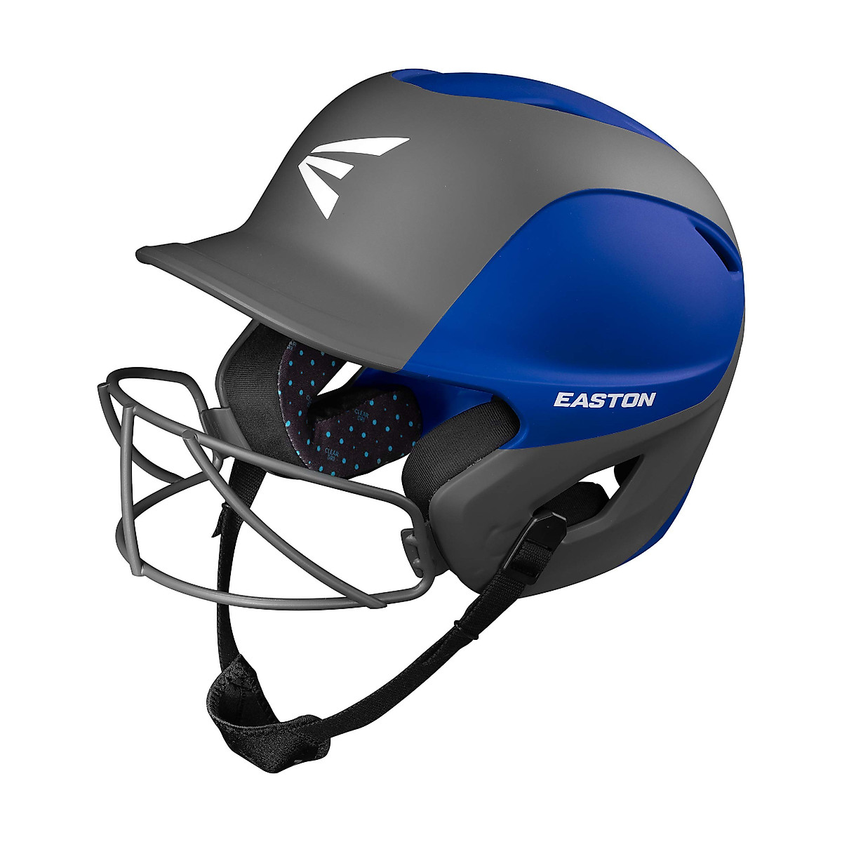 Easton | GHOST Softball Batting Helmet | Two-Tone Matt Royal/Charcoal | T-Ball/Small