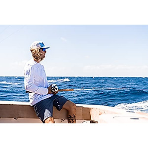 Guy Harvey Men's Cali Vibes Mesh Trucker Hat, Powder Blue, One Size