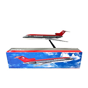 Flight Miniatures Northwest Airlines NWA Boeing (89-03) 727-200 1:200 Scale - Plastic Snap-Fit Model Airplane - Collectible Replica of Northwest Airlines Aircraft - Part #ABO-72720H-006