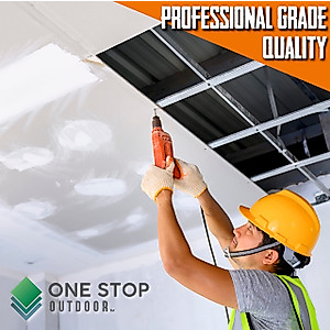 100-Pack Pro-Twist Premium #6 x 1 1/4" Inch Drywall Screws Pack – Drywall Screw Set with Black Phosphate Coated Drywall Screws Anchors Fasteners - for Attaching Gypsum Board to Wood Studs (100)