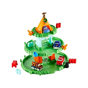 Mattel Disney and Pixar Cars Mini Racers Advent Calendar, 25 Surprises Include 4 Mini Toy Cars & Reconfigurable Playset