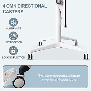 Conference Table Foldable Meeting Tables,4 Pcs Flip Top Mobile Training Table Modern White Portable Table with Silent Wheels, 62.9 "D x 23.6" W x 29.5 "H for Office,Meeting Room,Classroom