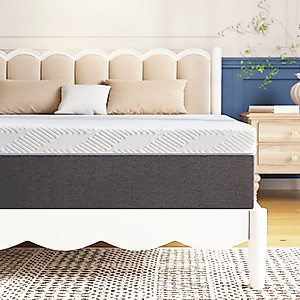 Twolike Full Mattress 8 inch No Fiberglass Gel Memory Foam Full Size Mattress in a Box of Foams and Fabric for Cooling Pressure Relief Sleep, 75" X 54" X 8", Medium, Firm