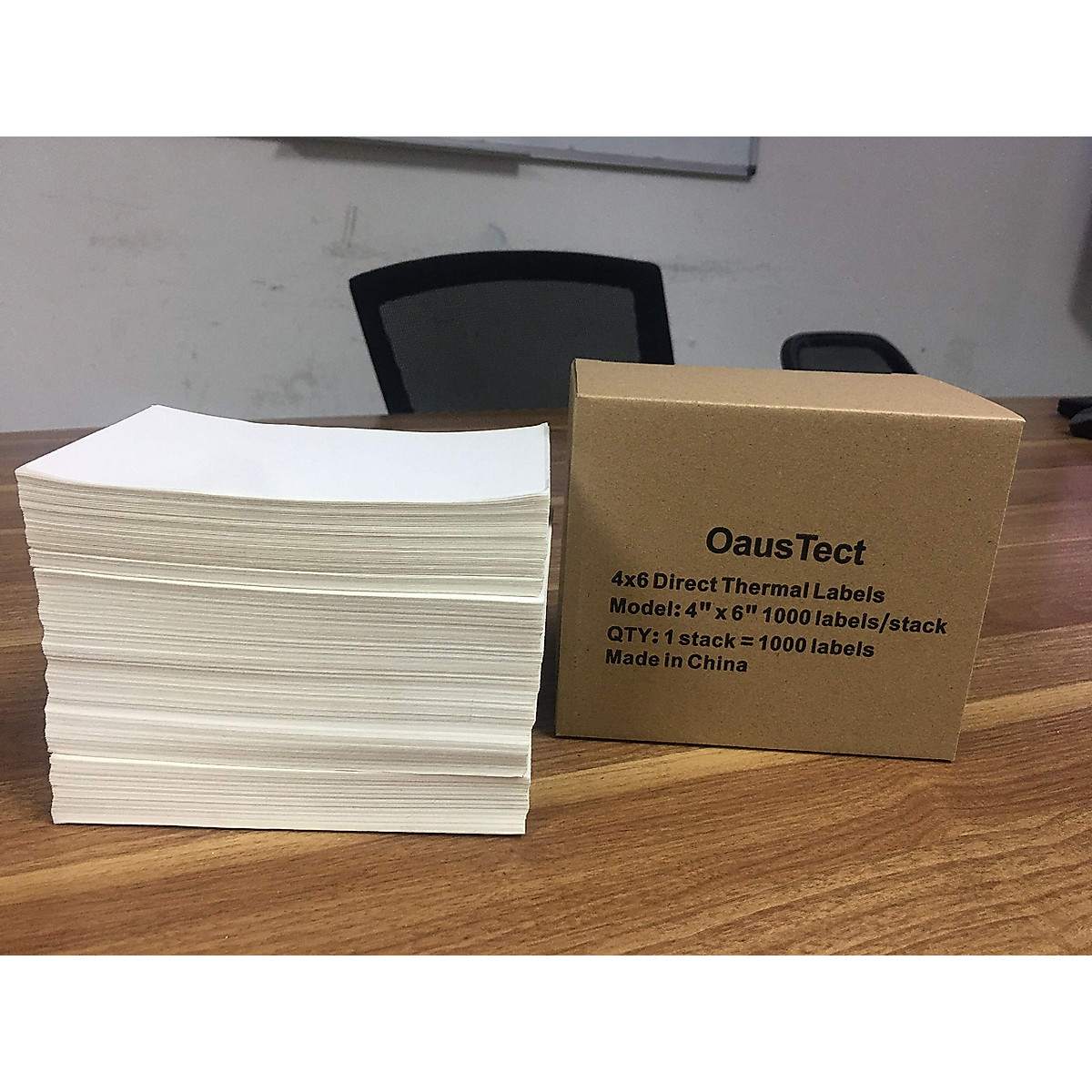 OausTect 4x6 Shipping Label 1000 Fanfold Labels for Rollo, Zebra Direct Thermal Printer, with Perforations