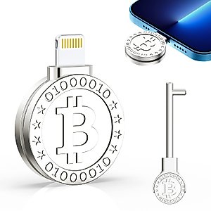 ySky MFi Certified Crypto Hardware Wallet for Bitcoin,Ethereum,ERC Tokens,Work with iPhone iPad - Safeguard Your Crypto to Securely Buy, Eaisly Manage and Grow All Your Digital Assets