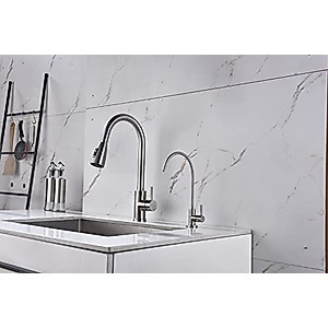 Apaix Drinking Water Faucet Brushed Stainless Steel, Kitchen Water Purifier Faucet for Non-Air Gap Reverse Osmosis Water Filtration System