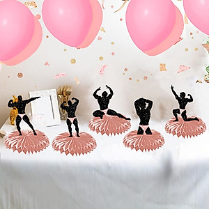 Bachelorette Party Decorations, 8Pack Rose Gold Table Honeycomb Centerpieces Party Supplies, Bachelorette Bridal Shower Hen Party Table Topper Wedding Engagement Decor