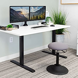 Mount-It! Dual Monitor Mount | Double Monitor Desk Stand | Fits 2 Computer Screens 19 20 21 22 23 24 27 Inches | C-Clamp and Grommet Base | Heavy Duty Full Motion Arms | VESA 75 100 Compatible