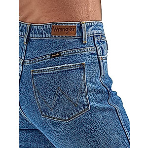 Wrangler Women's Tapered High-Rise Mom Jean, Topaz, 16