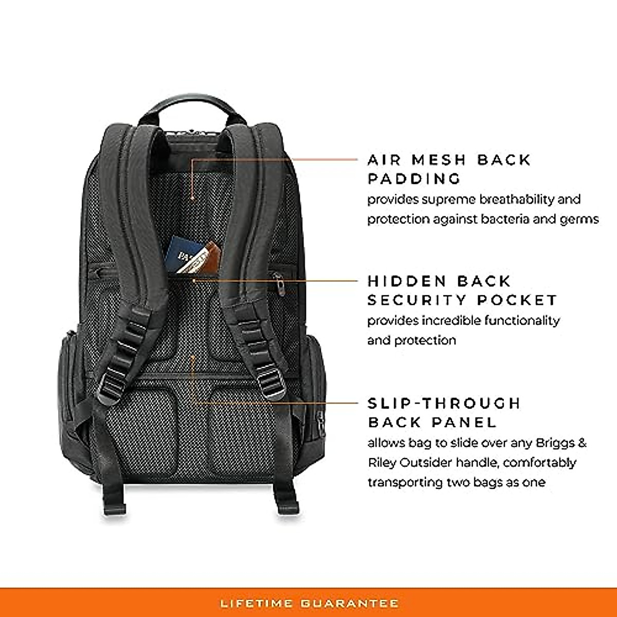 Briggs & Riley HTA, Black, Large Cargo Backpack