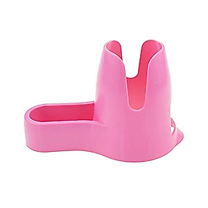 3 in 1 Hamster Water Bottle + Flying Saucer Exercise Wheel for Dwarf Hamster Mouse Rat Hedgehog (Pink)