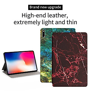 Tablet Case for Huawei MatePad 10.4 inch Tablet Case PU Leather + TPU with Auto Wake/Sleep [Marble Series] - 03