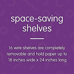 Colorations - MOBRACK Mobile Art Drying Rack for Home or Classroom Use, Keep Artwork Protected While Drying, Space Saving Rack, 36 1/2 Inches High x 26 1/2 Inches Wide x 17 1/2 Inches Deep