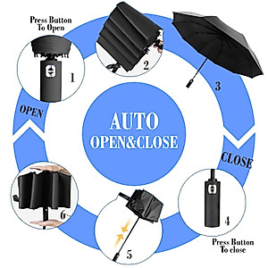 UPF 50+ Beach Umbrella with Adjustable Universal Clamp