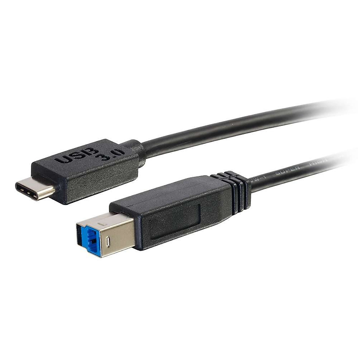 Legrand - C2G USB 3.0 Cable, USB C to B Cable, Black Data Transfer Cable, 10 Foot C2G USB Cable, 1 Count, C2G 28867