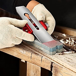 Saker Honing Guide Tool - Sharpening Holder of Whetstone for Woodworking- Chisels and Planes 0-2.55 inches RED,1PC