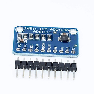 ACEIRMC ADS1115 16 Bit 16 Byte 4 Channel I2C IIC Analog-to-Digital ADC PGA Converter with Programmable Gain Amplifier High Precision ADC Converter Development Board for Arduino Raspberry Pi (2pcs)