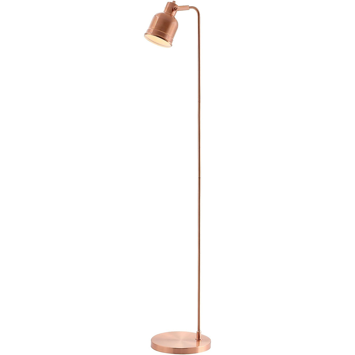 JONATHAN Y JYL6113A Brandon 57" Metal Task LED Floor Lamp, Contemporary, Transitional, Modern, Minimalist, Office, Living Room, Dining Room, Bedroom, Kitchen, Foyer, Hallway, Copper