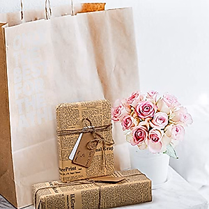 Tenare 18 Pack Newspaper Wrapping Paper Set Christmas Gift Wrapping Paper Sheets Old Newsprint Wrapping Paper with Vintage Designs for Birthday Present Wrapping Pack, Cover, 27.75 x 19.75 Inch()