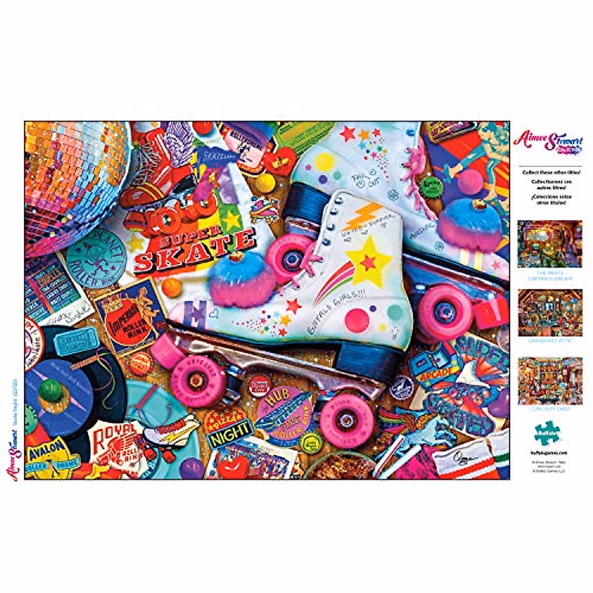 Buffalo Games - Aimee Stewart - Skate Night - 1000 Piece Jigsaw Puzzle