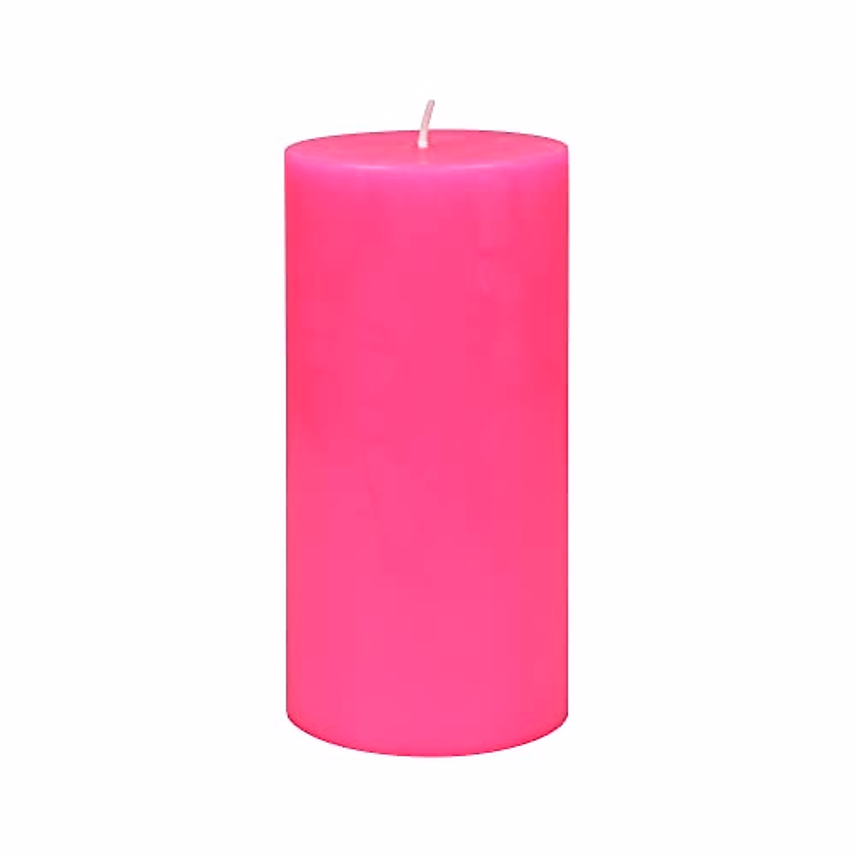 Zest Candle Pillar Candle, 3 by 6-Inch, Hot Pink