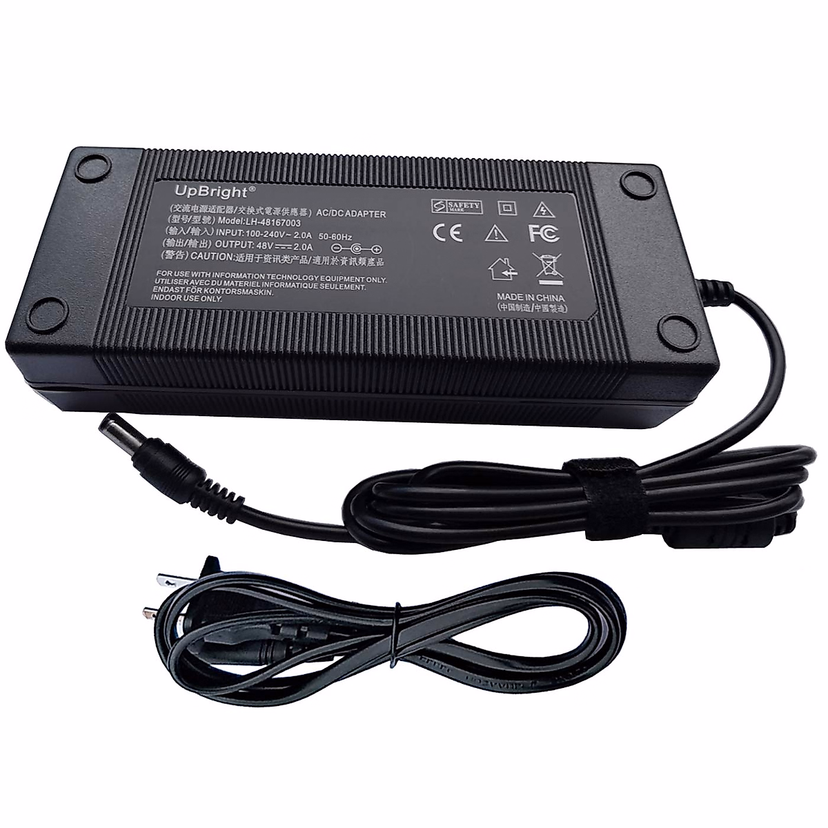 UpBright 48V AC/DC Adapter Compatible with Hoioto ADS-110DL-52-1 480072G 480096G ADS-110DL-52-1480072G ADS-110DL-52-1480096G Dahua NVR Shenzhen Honor 48.0V 1.5A - 2.0A 48VDC 2A Power Supply Charger